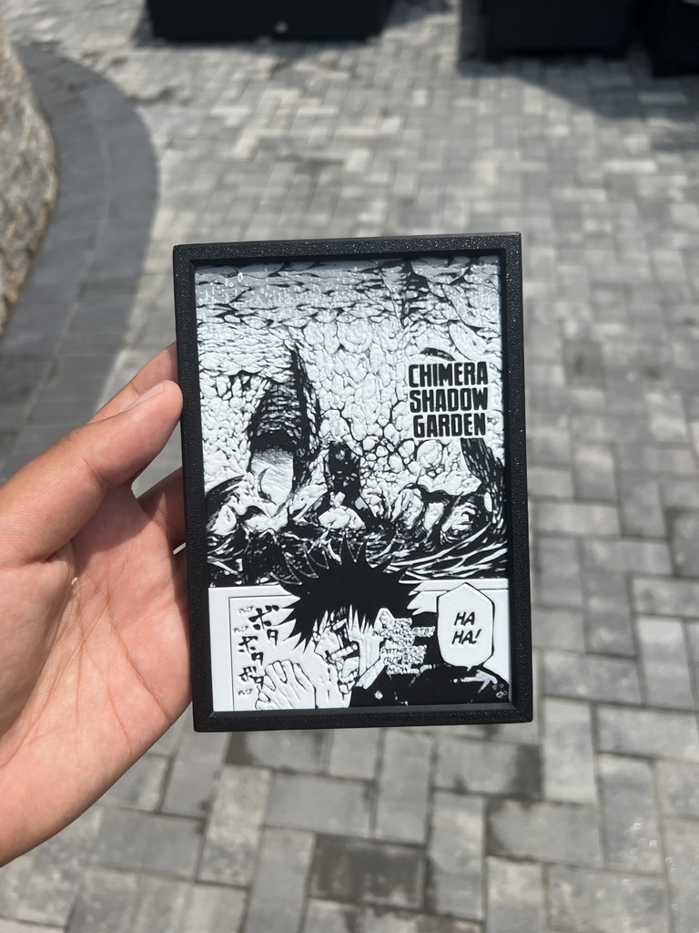 Fichier 3D gratuit Panneau Manga Megumi Chimera Shadow Garden - Jujutsu ...