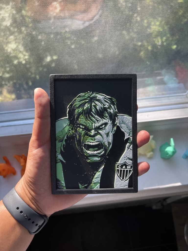 Free 3D file Galo Hulk - Atletico Mineiro - made w/ HueForge・3D printer ...