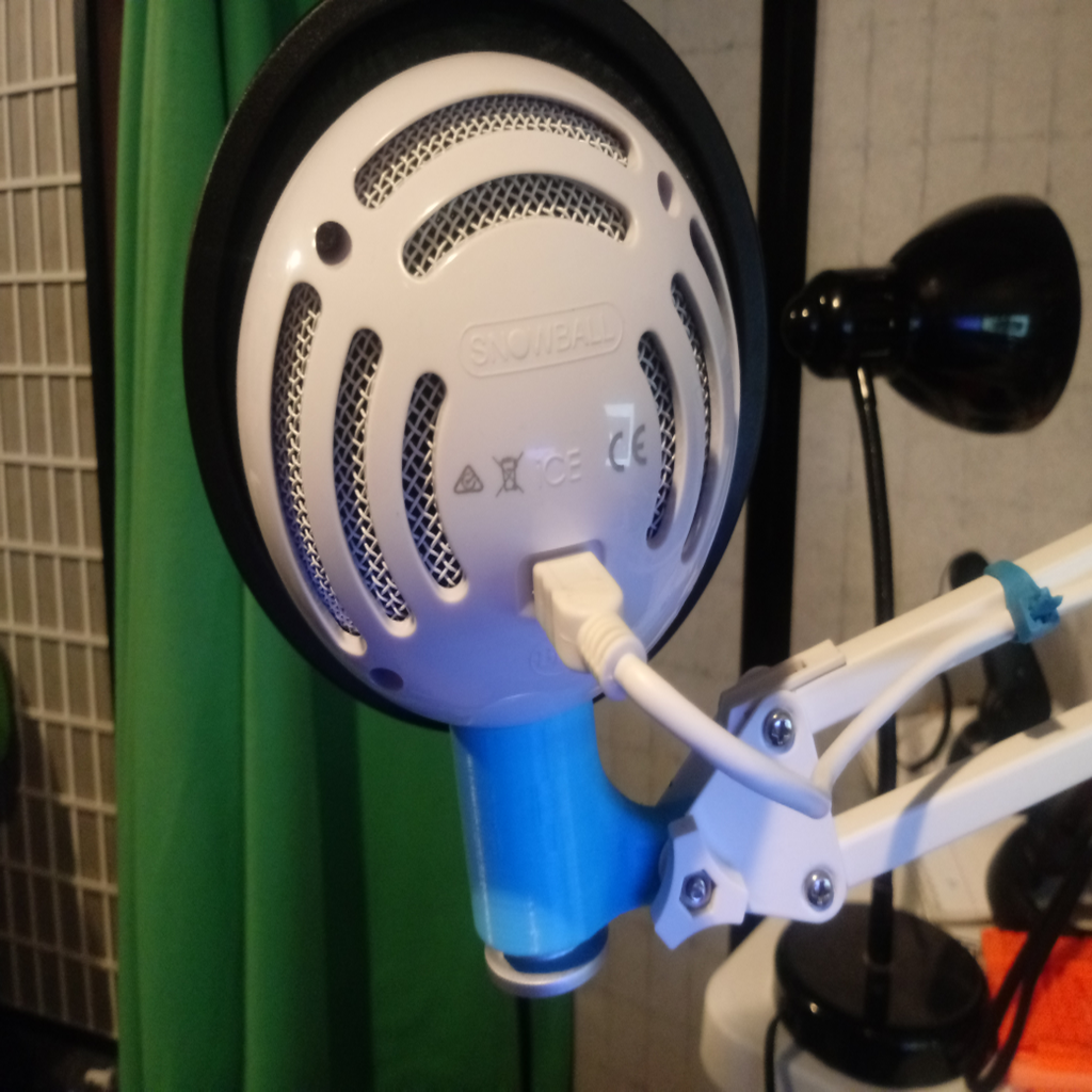 Free 3D file Ikea Snowball mic mount with pop filter extension・Template ...
