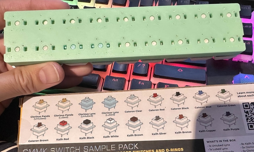 Free 3D file GMMK Sampler Board (18 Switch Slots)・3D printer design to ...