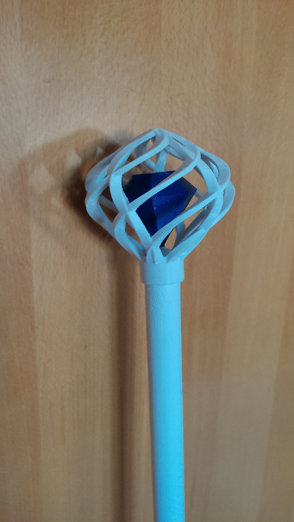 Free 3D file Wizard staff head & gem 💎・3D printing design to download・Cults