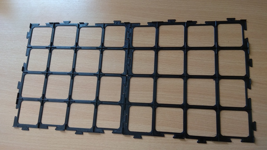 Free 3D file 4x4 customizable Carcassonne tile grid 🎲・3D printing ...