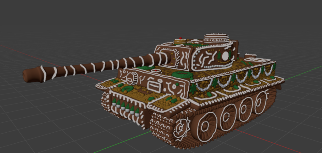 Archivo 3D gratis Gingerbread Tiger Tank 🐅・Plan para descargar y ...
