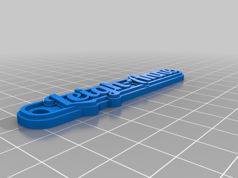 Free 3D file Keychain_Leigh-Anne・3D print object to download・Cults