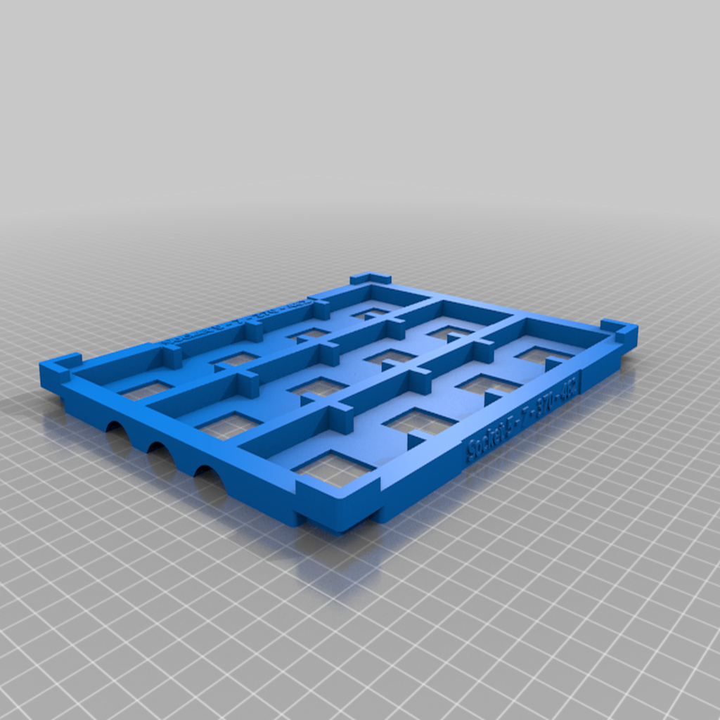 Free 3D file Stackable CPU tray holders for various sockets・3D ...