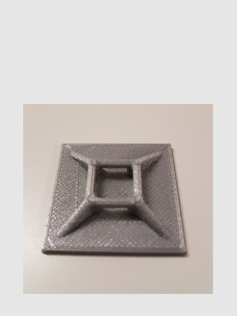 Free 3D file Mount Base for Cable Ties / Kabelbinder Halterung・3D ...