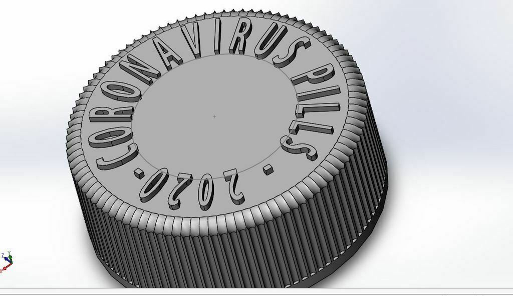 Descargar archivo 3D gratis caja de pastillas corona・Modelo para la ...