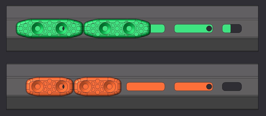 Free 3D file M-LOK Rail Covers and Handbrakes 👽・3D print design to ...