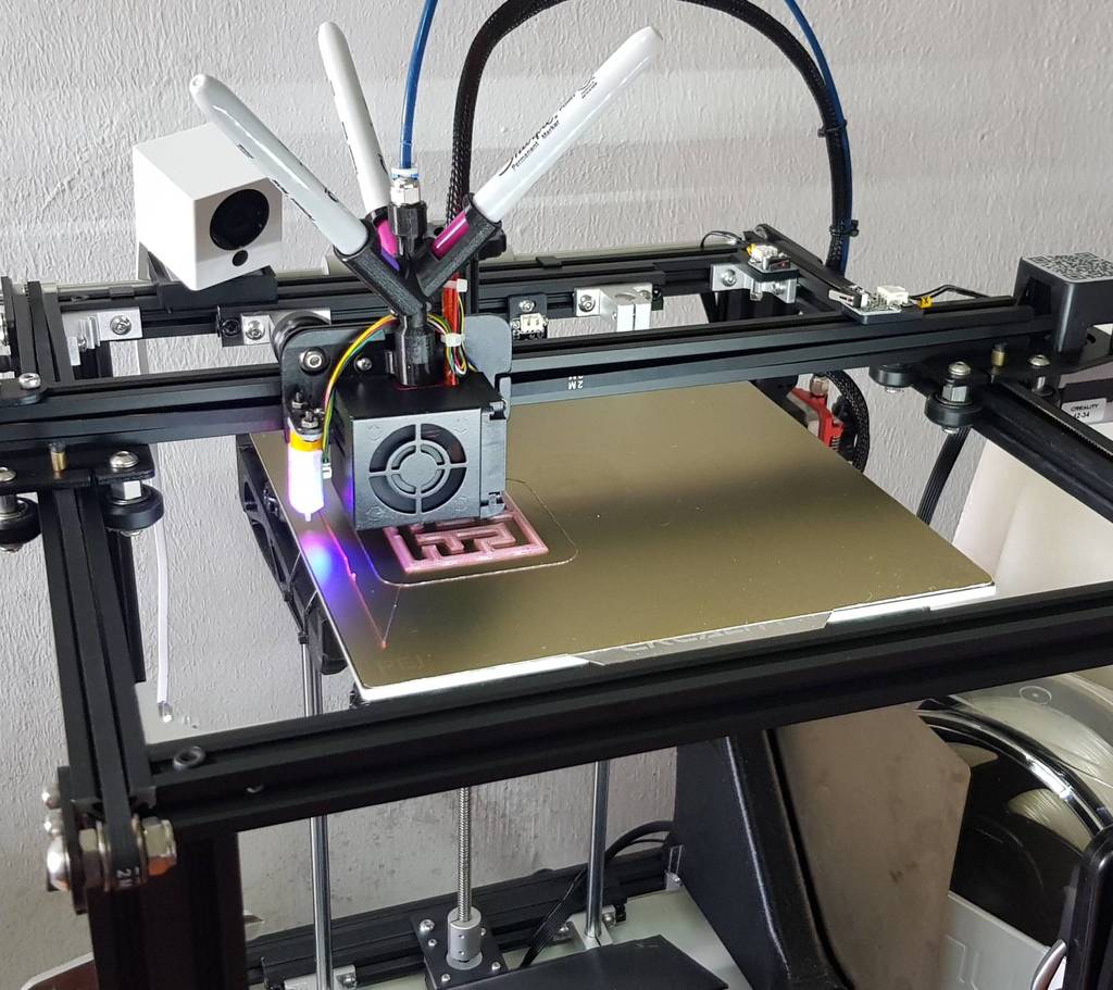 Free 3D file Sharpie Filament Colorer - for Bowden + BLTouch - Ender 5 ...