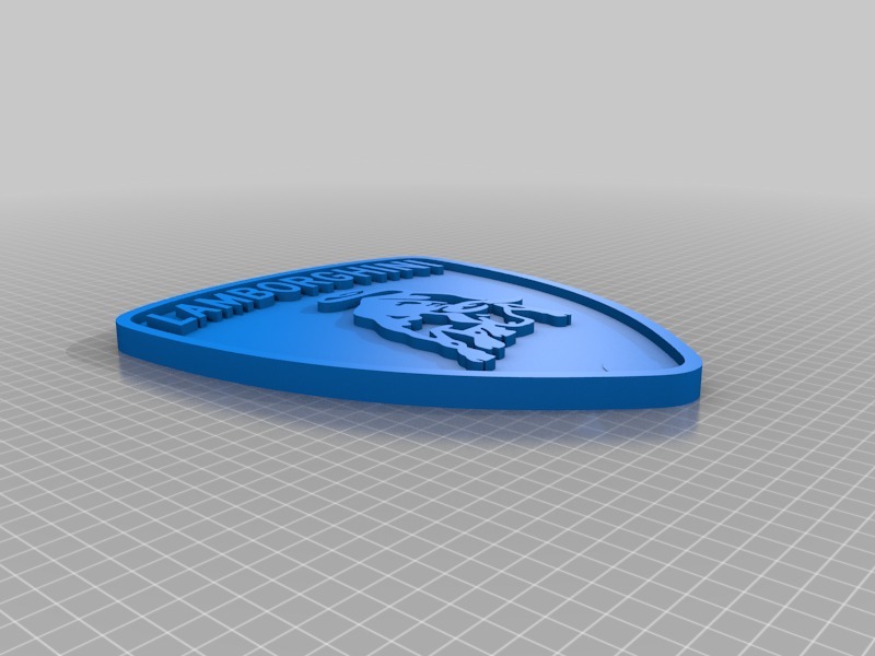 Free 3D file Lamborghini Badge 📛・3D printer model to download・Cults
