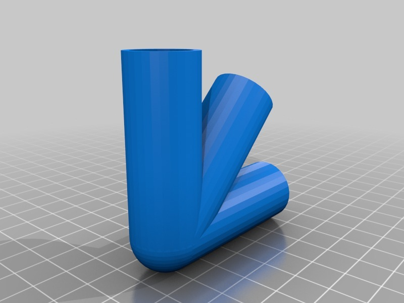 Free 3D file 3 way pipe・3D print design to download・Cults