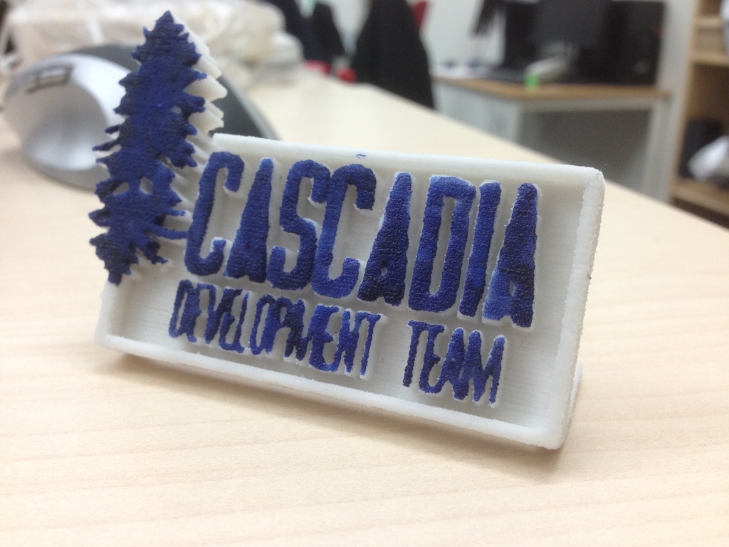 Free 3D file Fallout Cascadia Development team desk sign・3D printing ...