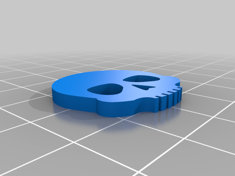 Free 3D file Skull token・3D print model to download・Cults