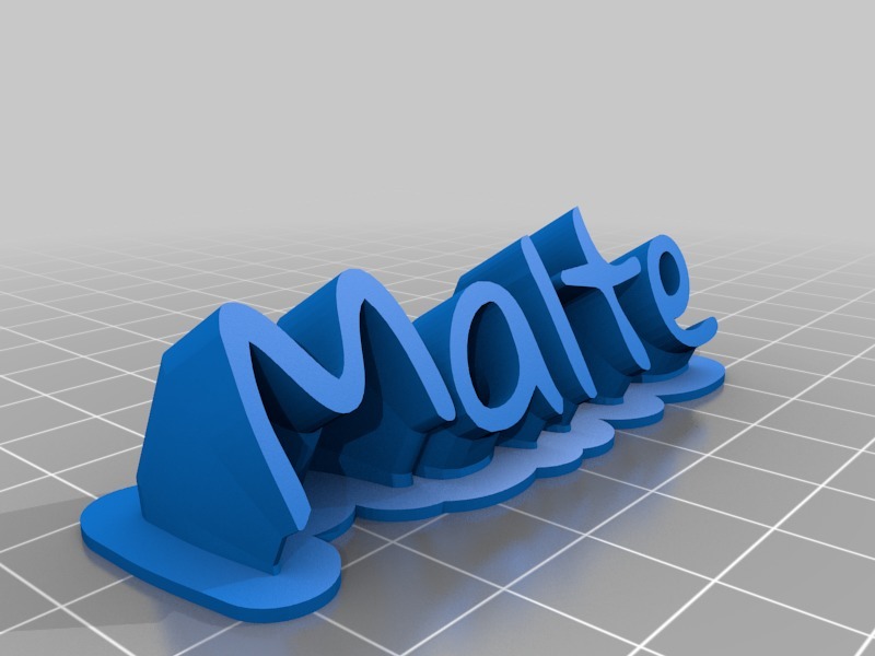 Free 3D file Malte name plate・3D printable model to download・Cults