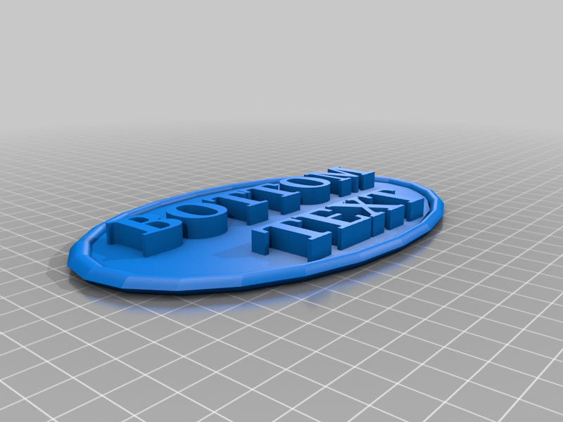 Free 3D file Bottom Text・3D print design to download・Cults