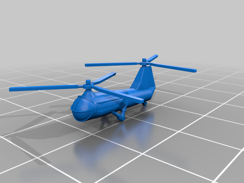 Free 3D file Piasecki HUP Retriever 🚁・3D print design to download・Cults
