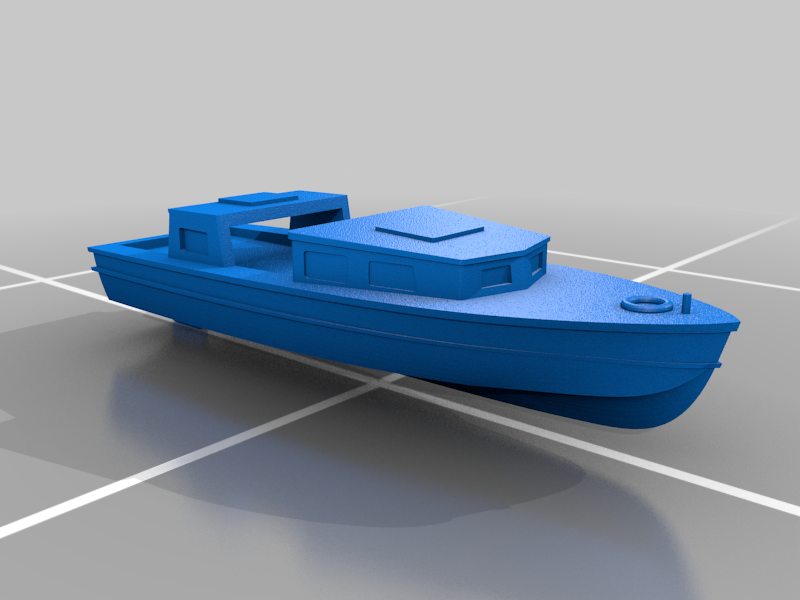 Free 3D file French motorboat – 2nd version - Scales 1:700, 1:400 e 1: ...