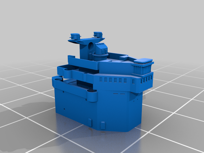 Free 3D file Battleship superstructure・3D print model to download・Cults