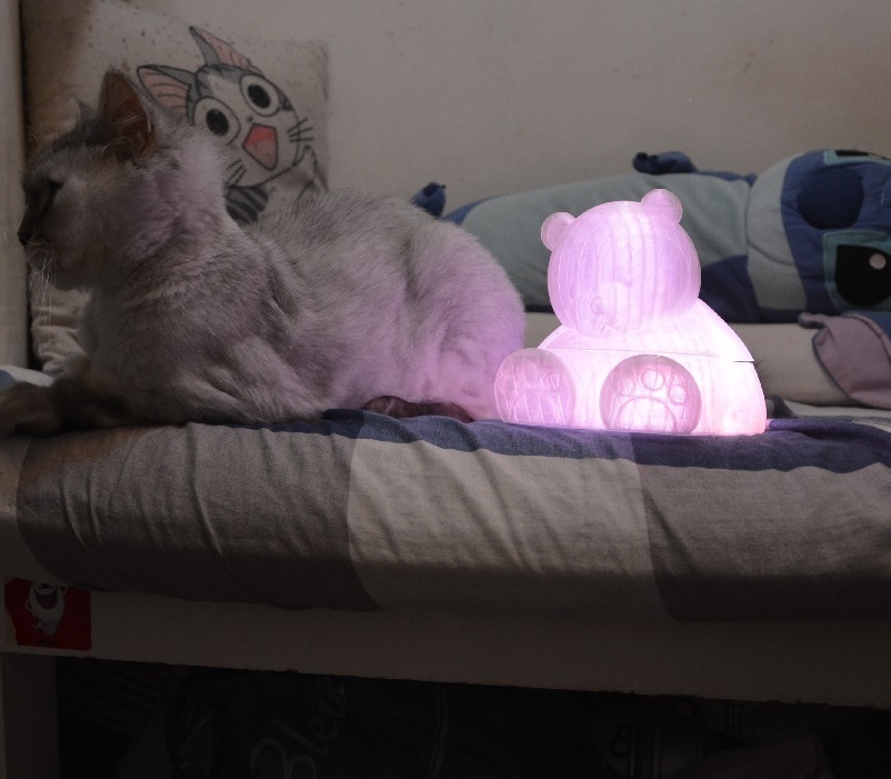 Free 3D file Sitting Bear lamp shade・Model to download and 3D print・Cults