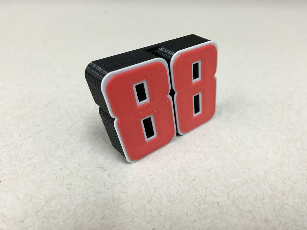 Fichier 3D gratuit Dale Earnhardt Jr 88 Multi-Color・Plan imprimable en ...