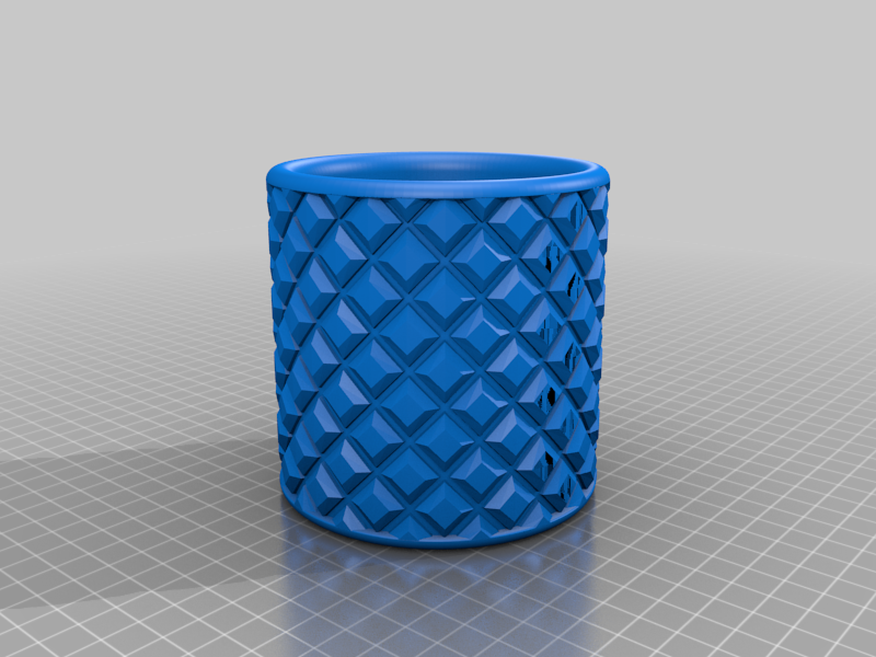 Free 3D file Flower pot with geometric diamond pattern・3D printer model ...