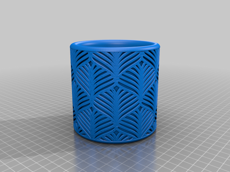 Free 3D file Leaf Pattern Pot・Design to download and 3D print・Cults
