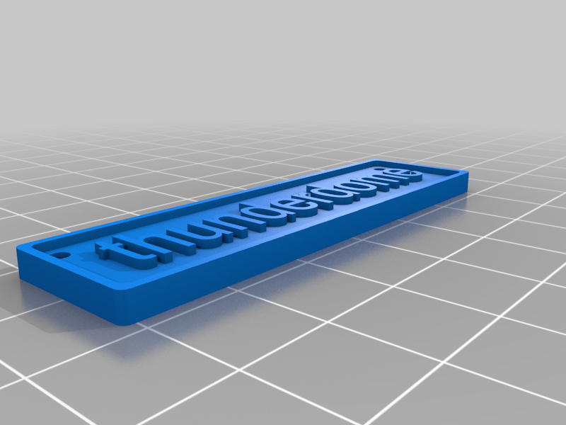 Free 3D file thunder Name Tag・Model to download and 3D print・Cults