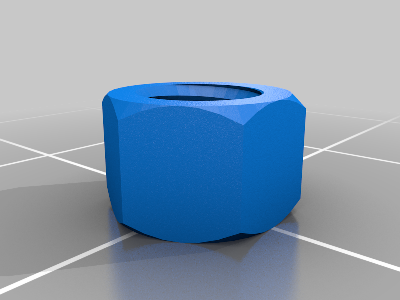 Free 3D file M4 x 3mm Hex Nut (M4 Nut)・Model to download and 3D print・Cults