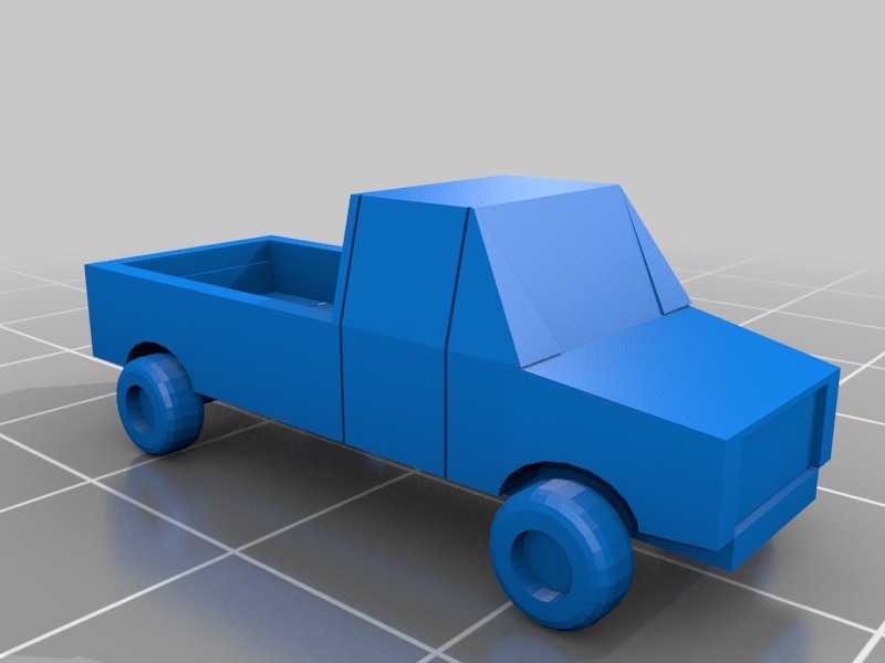 Free 3D file N scale Pickup truck・3D print object to download・Cults