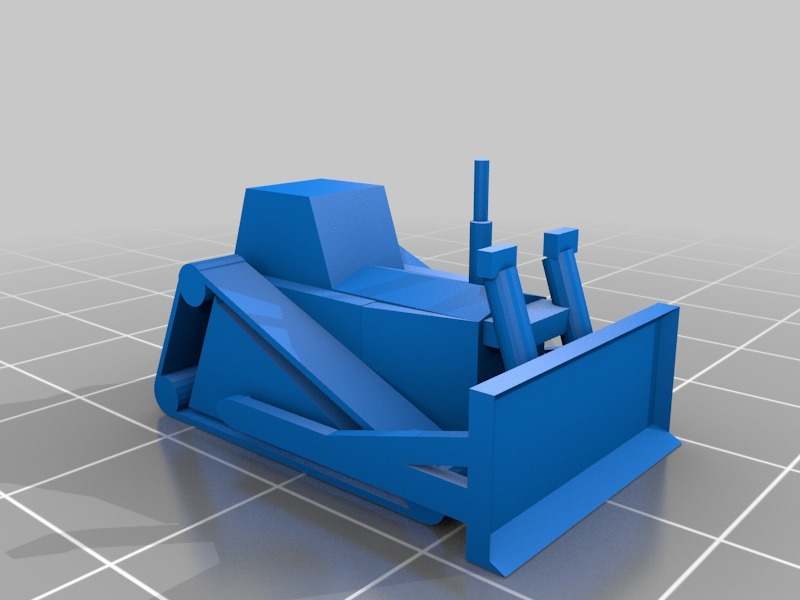 Free 3D file N scale bulldozer 🚜・Design to download and 3D print・Cults