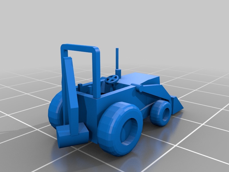 Free 3D file N scale backhoe・3D printable design to download・Cults