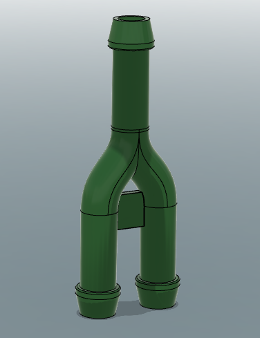 Free 3D file Tube split v2 (one body)・3D printable model to download・Cults