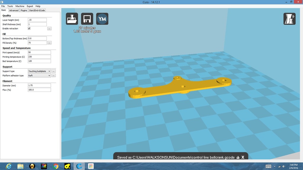 Free 3D file Control Line Bellcrank・Model to download and 3D print・Cults