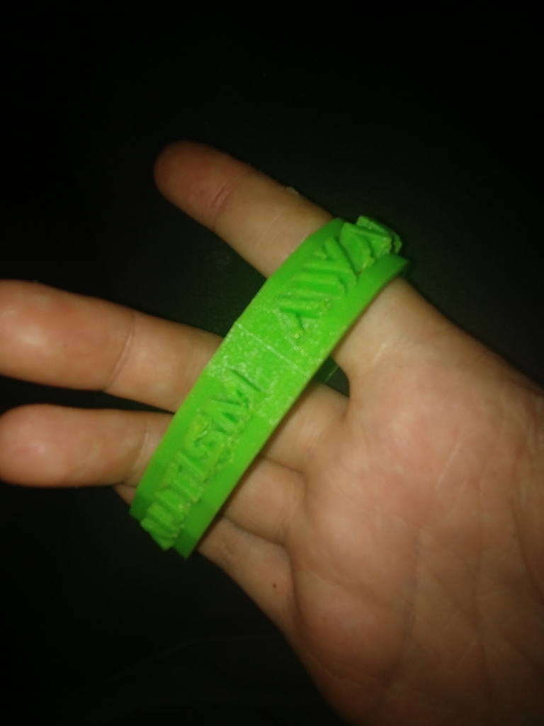 Free 3D file Autism Awareness flexible bracelet・3D printer design to ...