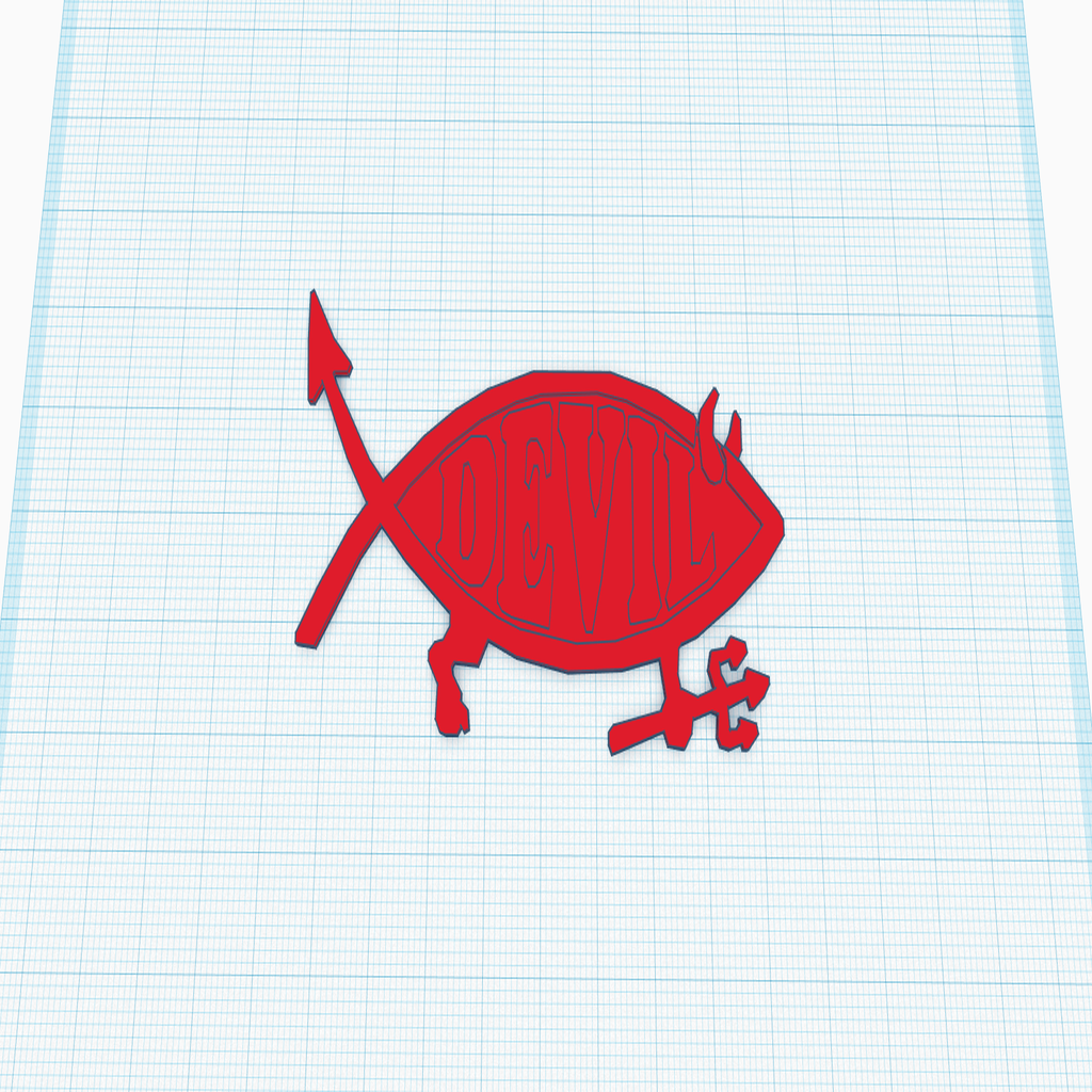 Free 3D file Devil Fish Car Logo・3D printing idea to download・Cults