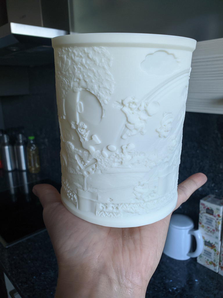 Free STL file Lithophane cylinder lamp / night light - Lithophane ...