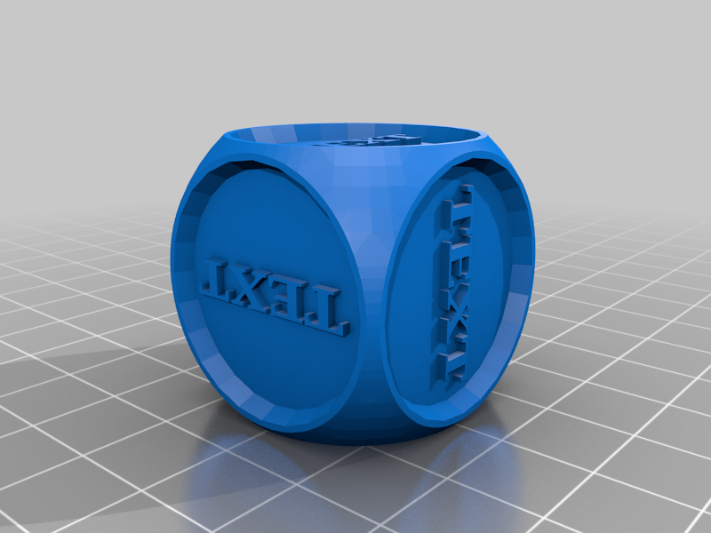 Free 3D file Customizable Die with Inset Faces・3D printing idea to ...