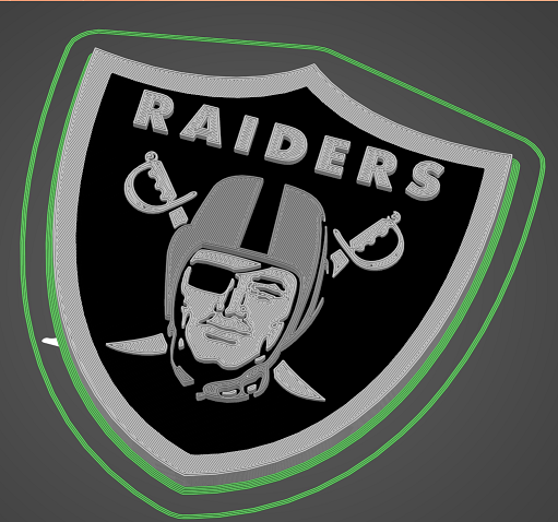 Free 3D file Oakland Raiders Plaque 👽・Object to download and to 3D ...