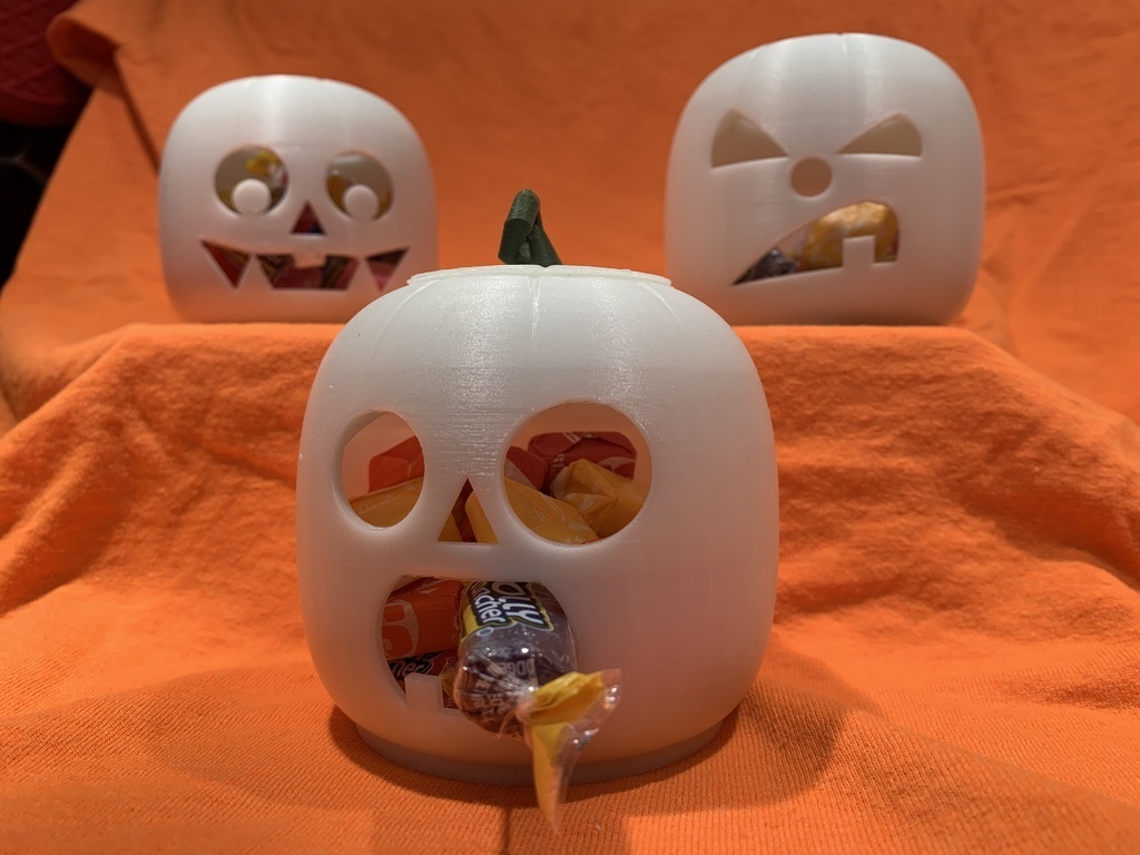 Free 3D file Pumpkin Candy Jar Treat・3D printer design to download・Cults
