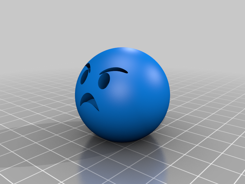 Archivo 3D gratis EMOJI ENFADADO・Objeto imprimible en 3D para descargar ...
