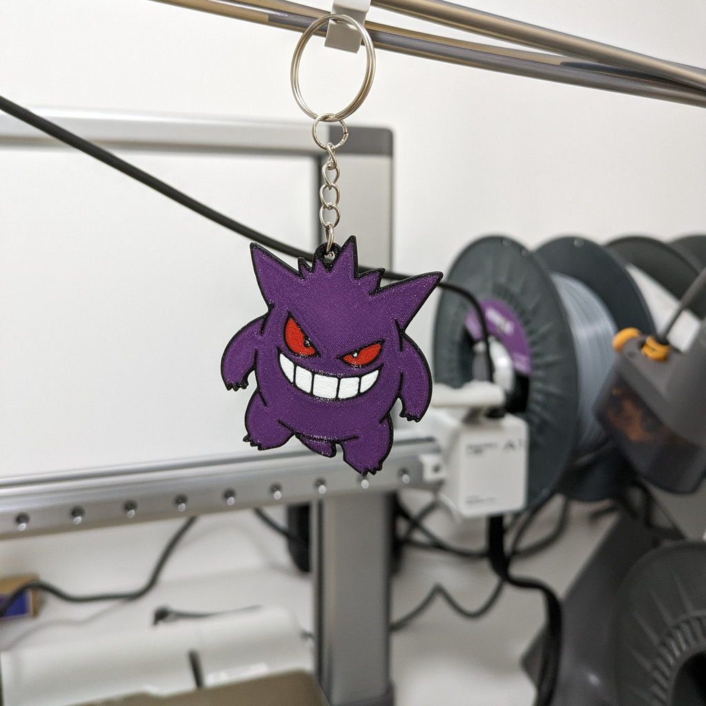 Free 3D file Gengar Keychain - POKEMON 🗝️・Template to download and 3D ...