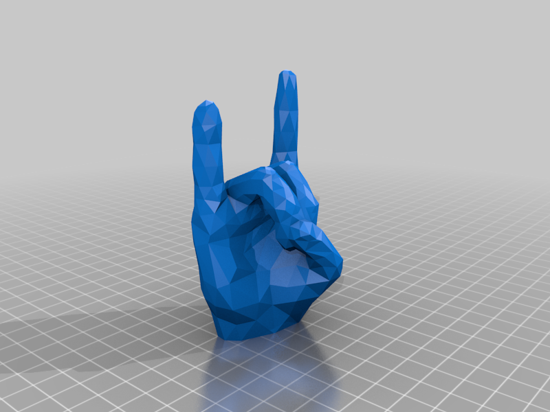 Free 3D file Bobblehand - Rock On!・Model to download and 3D print・Cults