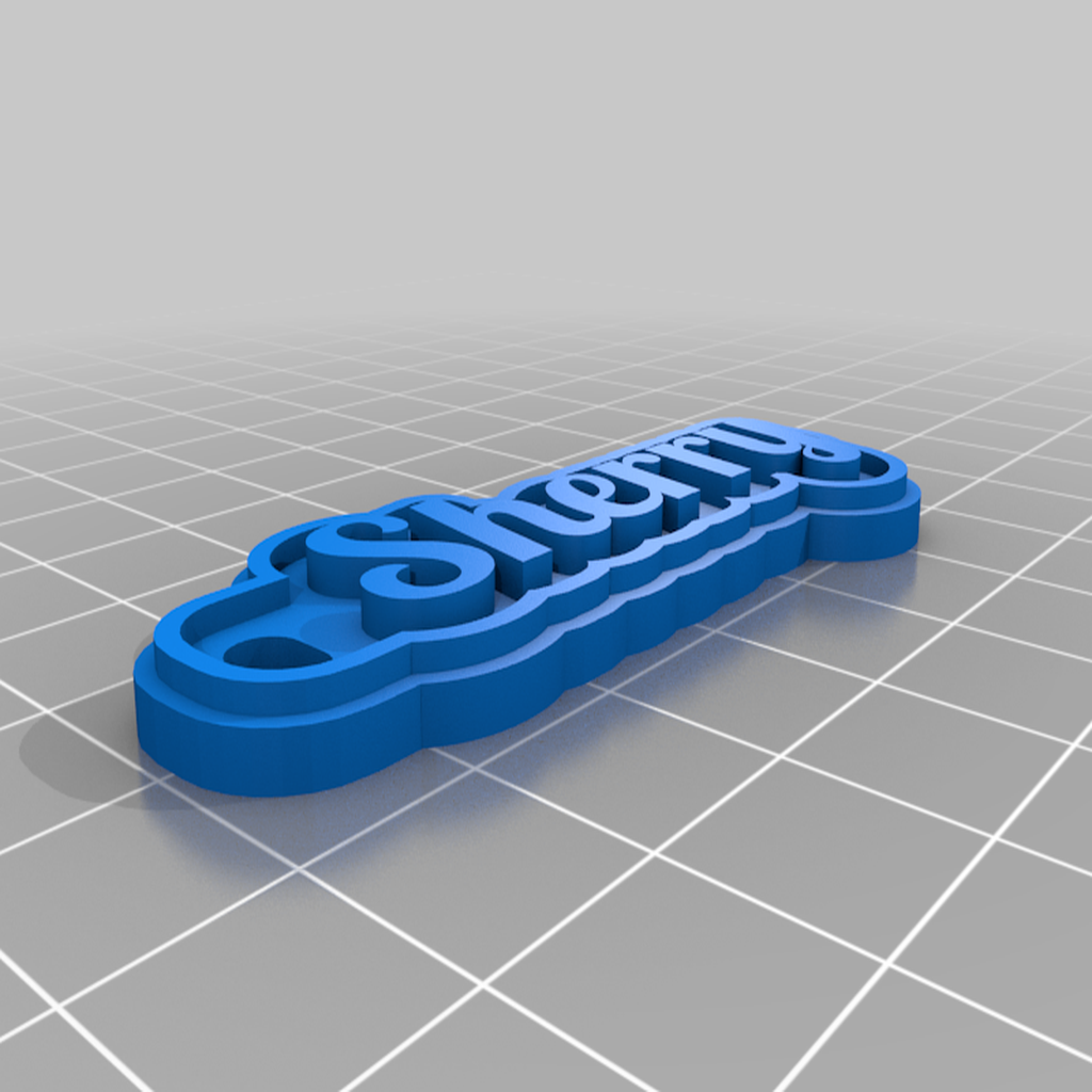Free 3D file Sherry KeyChain・3D printing idea to download・Cults