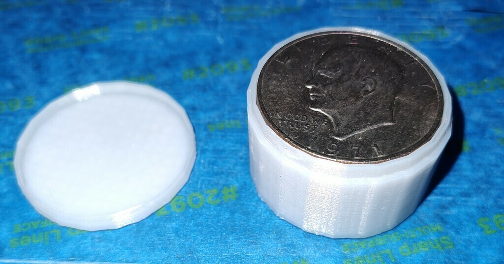 Free 3D file $1 Coin Case for Eisenhower US Coins・3D print design to ...