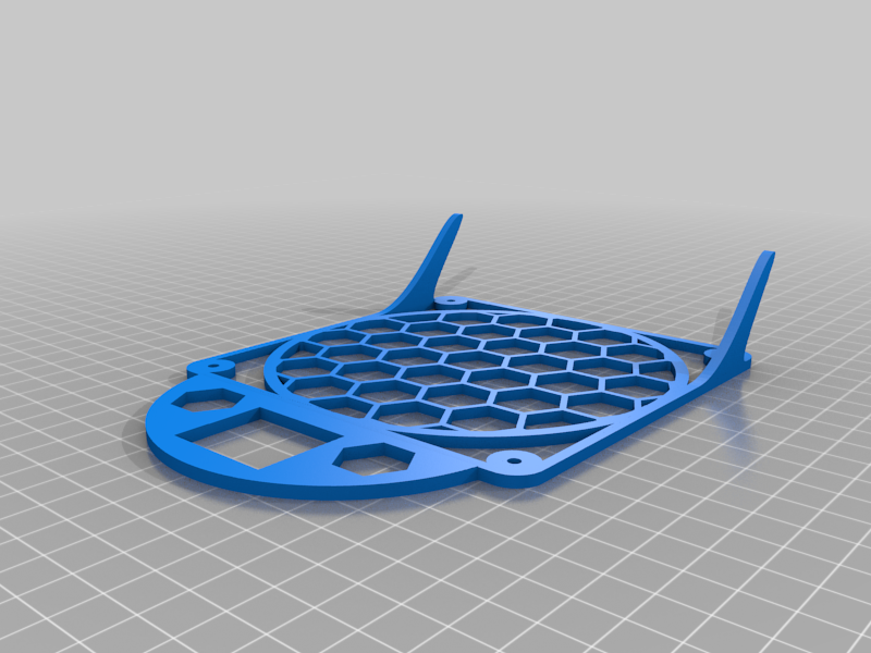 Free 3D file Fanguard with feet - Remix with 25mm x 30mm hole for a ...