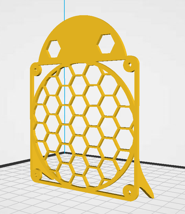 Free 3D file Fanguard with feet - Remix with 25mm x 30mm hole for a ...