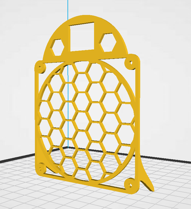 Free 3D file Fanguard with feet - Remix with 25mm x 30mm hole for a ...