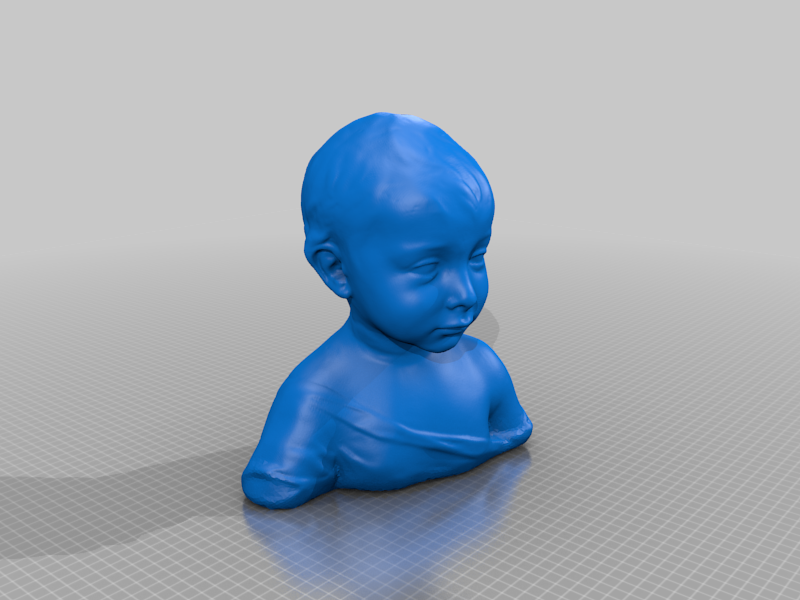 Free 3D file Baby Sculpture Bust 👶・3D print object to download・Cults
