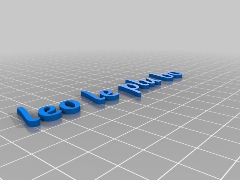 Free 3D file leo le plu bo・3D printer model to download・Cults