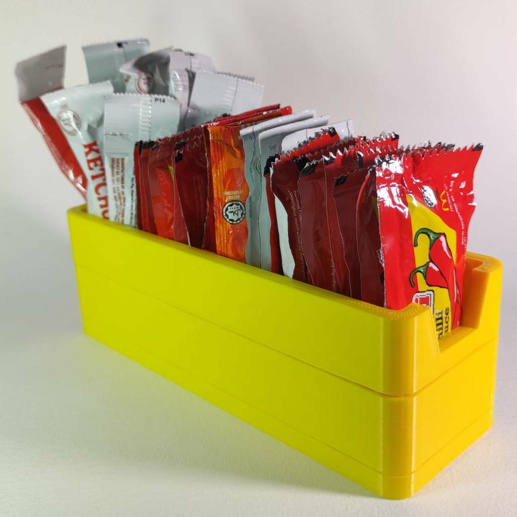 Free 3D file Ketchup Sachet Holder・3D printable model to download・Cults